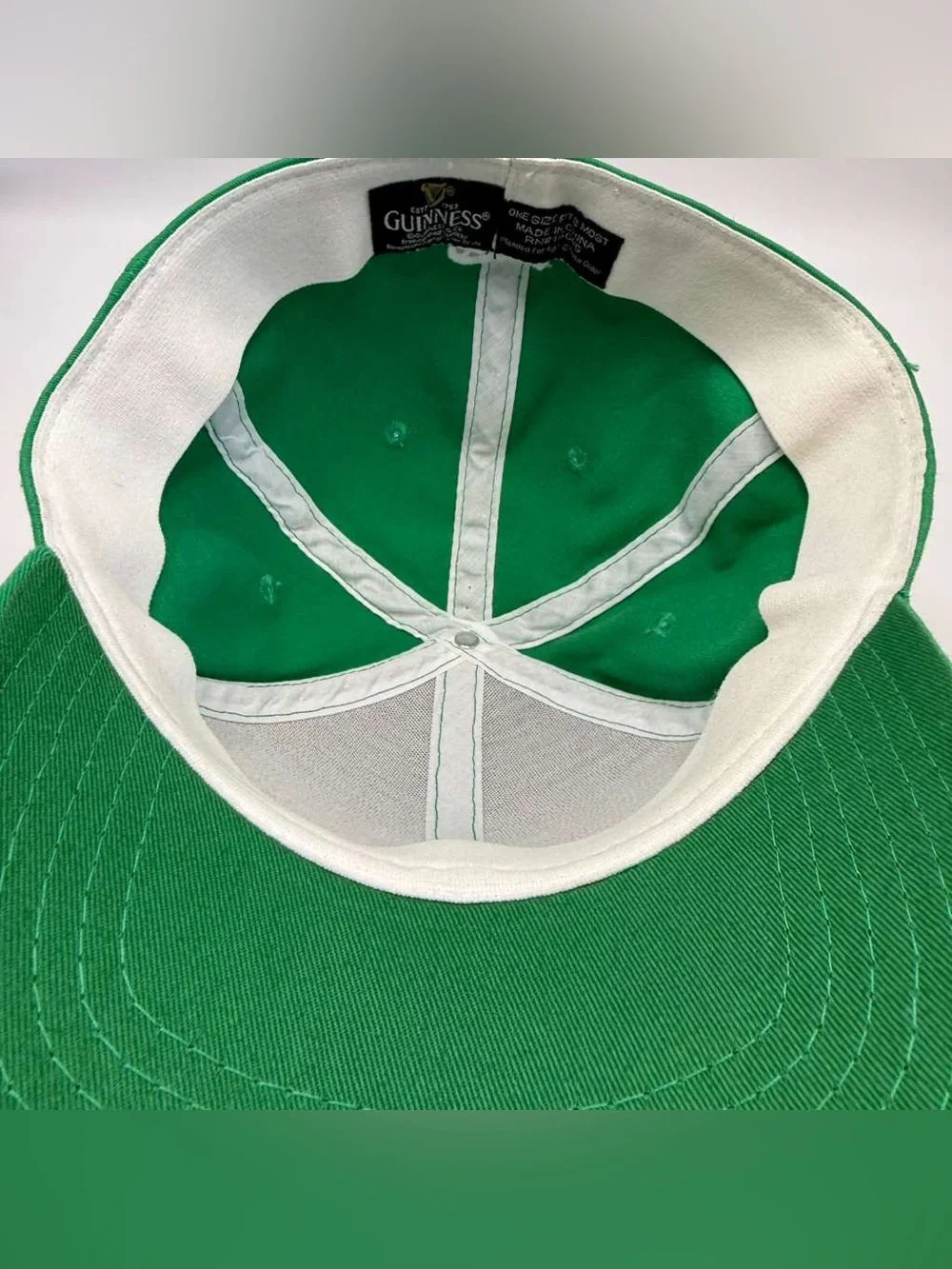 Guinness | Accessories | Guinness Green Fitted Hat Cap Shamrock Clover ...